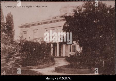 Corfou. Villa royale 'Mon Repos' , Summer houses, Mon Repos Greece ...