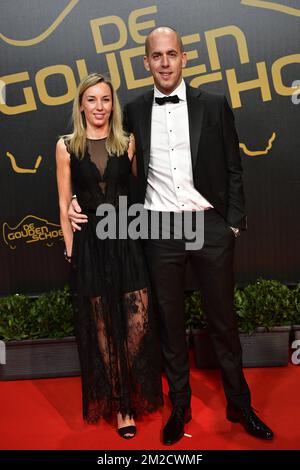 PSV's club doctor Stijn Indeherberge and his wife Elke Theunissen ...