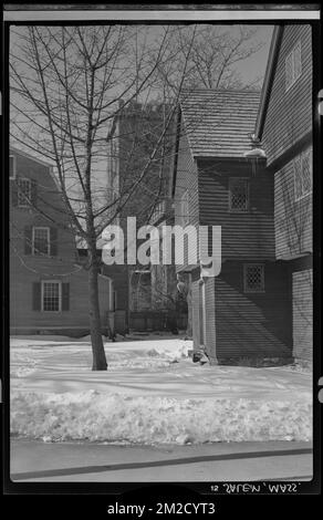Tree and House, Essex Street , Dwellings, Fences. Samuel Chamberlain ...