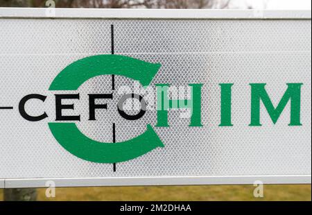 Illustration picture shows the logo outside Cefochim in Seneffe ...