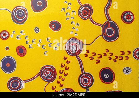 Aboriginal Indigenous Art, Adelaide, Australia Stock Photo - Alamy