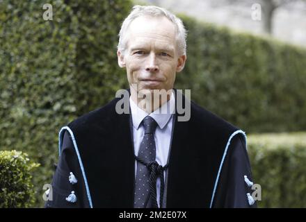 Professor Johan Rockstrom poses for the photographer at the celebration ...