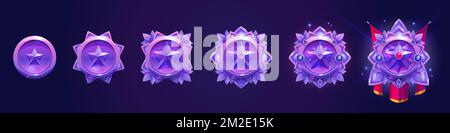 Rank badge, arcana, game award badge evolution, ui level icons ...