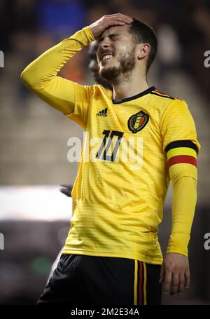 Belgium's captain Eden Hazard pictured during a match between Belgian ...