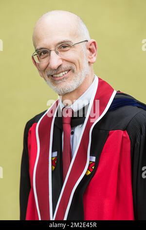 Professor Doctor Michael D. Slater poses for the photographer during a ...