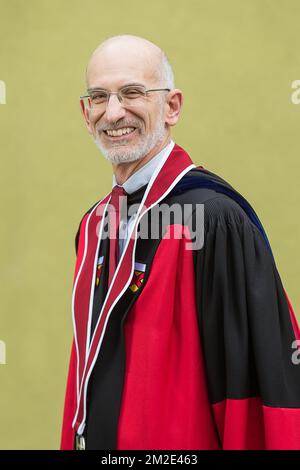 Professor Doctor Michael D. Slater poses for the photographer during a ...