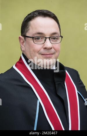 Professor Doctor John F. Cryan poses for the photographer during a ...