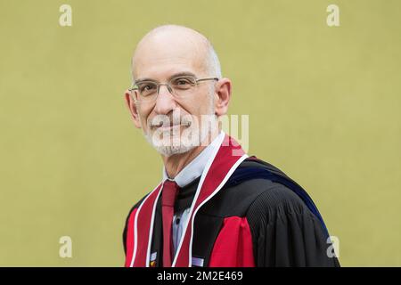 Professor Doctor Michael D. Slater poses for the photographer during a ...