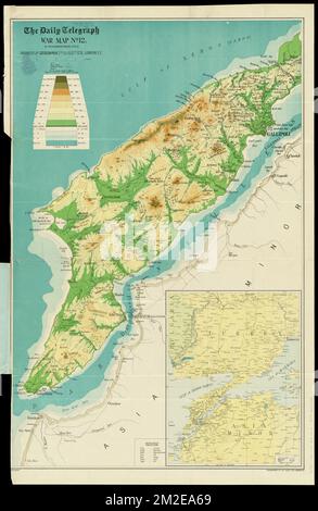 The Daily Telegraph war map of the Gallipoli Peninsula. 1915. map of ...