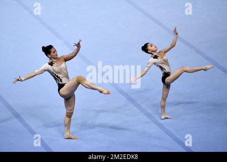 North Korea Pair Kum Hwa Jong and Yun ae Pyong pictured in action ...