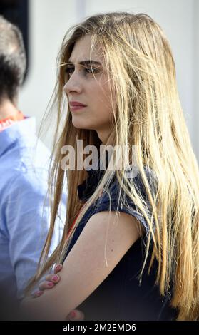 Cameron Vandenbroucke, daughter of Frank Vandenbroucke pictured during ...