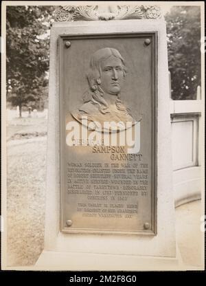Deborah Sampson Gannett at Rock Ridge Cemetery, East Street and ...