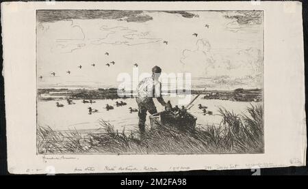 Decoy set , Decoys Hunting, Wetlands, Game bird hunting. Frank W ...