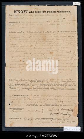 Deed of property in Barnstable sold to Lemuel Bursley of Barnstable by ...