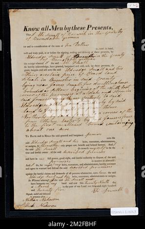 Deed of property in Brewster/Orleans sold to Isaac Freeman, Hezekiah ...