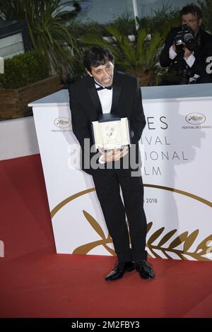 Actor Marcello Fonte winner of the Best Actor Prize for the film Dogman ...