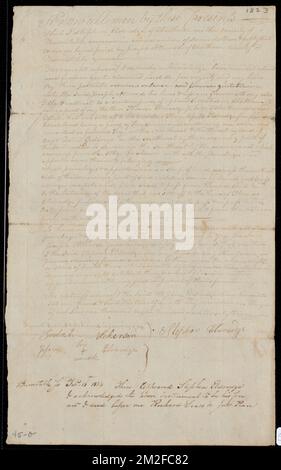 Deed of property in Chatham sold to Sears Attwood of Chatham by Kimbal ...