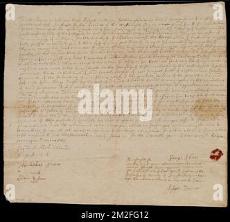 Deed of property in Eastham sold to Benjamin Smalley Jr. of Harwich by ...