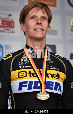 Belgian Ellen Van Loy , winner of the bronze medal pictured on the ...