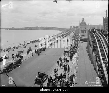 The 'Derby Racer' at Revere Beach , Roller coasters, Beaches. Leon ...