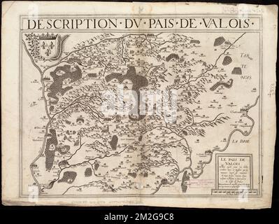 Description du pais de Valois. Relief shown pictorially.... , France ...