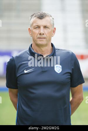 Genk's goalkeeper coach Guy Martens poses for a portrait picture at the ...