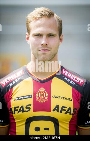 Mechelen's Gustav Engvall poses for the photographer, at the 2022-2023 ...