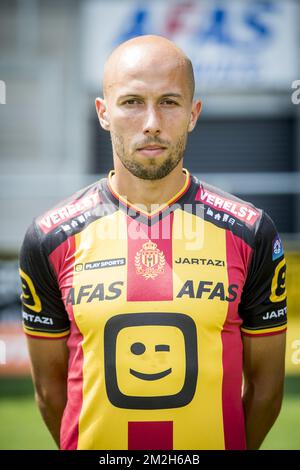 Mechelen's Edin Cocalic poses for photographer at the 2018-2019 season ...