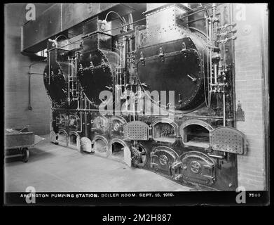 Distribution Department, Arlington Pumping Station, Blake & Knowles ...