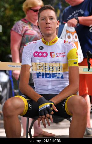 Belgian Nicolas Cleppe pictured in action during the eighth and final ...