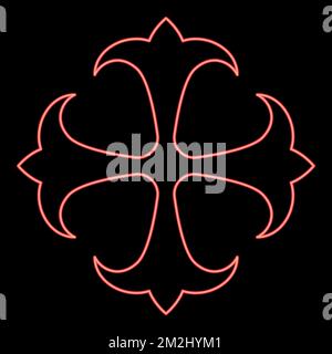 Neon symbol field lily kreen strong Cross monogram dokonstantinovsky ...
