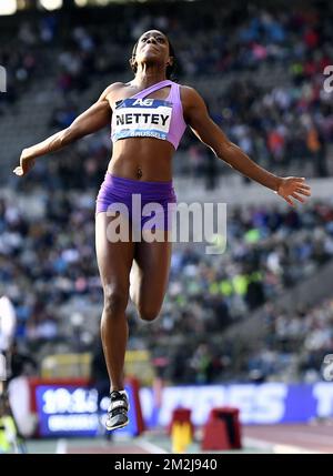 Canada Christabel Nettey pictured in action during the 2018 edition of ...