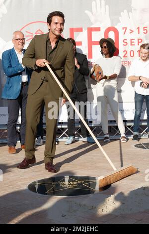 actor Matteo Simoni unveils his star on the Walk of Fame at the opening ...