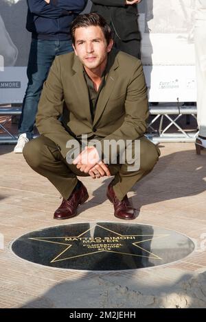 actor Matteo Simoni unveils his star on the Walk of Fame at the opening ...