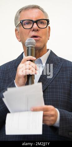 Brussels alderman Alain Courtois pictured during a ceremony to award ...