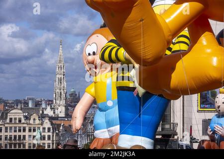 Illustration shows the balloon parade, part of the ninth edition of ...