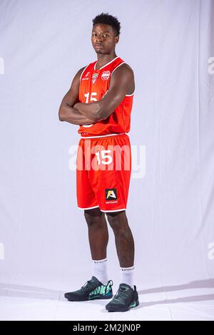 Antwerp's Jae'Sean Tate poses during a photoshoot of Belgian Basketball ...