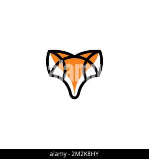 Fox Line Logo. Fox Simple Design. Animal Logo Design Stock Vector Image ...
