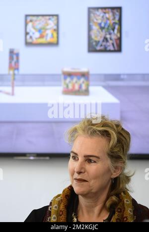 Catherin de Zegher pictured at a press conference of the support group ...