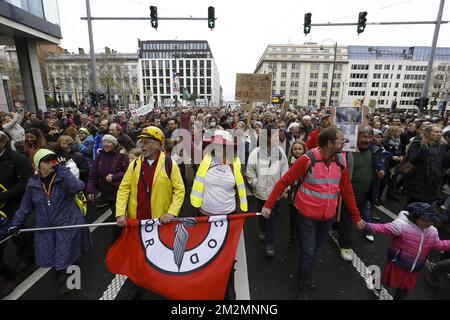 Illustration picture shows the 'Claim The Climate' manifestation in ...