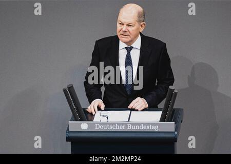 Government declaration by Olaf Scholz (SPD), Federal Chancellor, in the ...