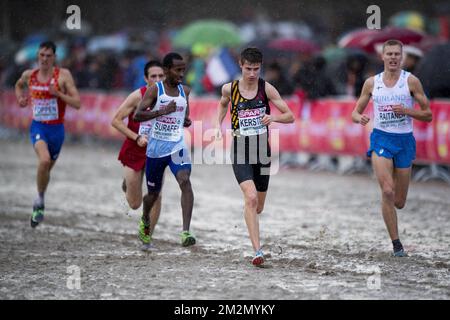 Belgian Dieter Kersten pictured in action during the U23 men race at the European Cross Country ...