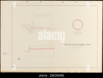 East Haverhill St. , Sewers, Streets. Lawrence Stock Photo - Alamy