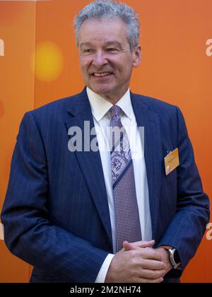 bpost CEO Koen Van Gerven, Former Belgian cyclist Lucien Van Impe and ...