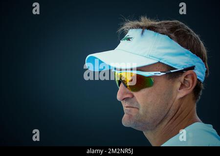 David Taylor pictured at a training session ahead of the secound round ...