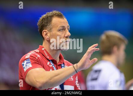 coach Maik MACHULLA (FL) gesture, gesture, handball 1st Bundesliga ...