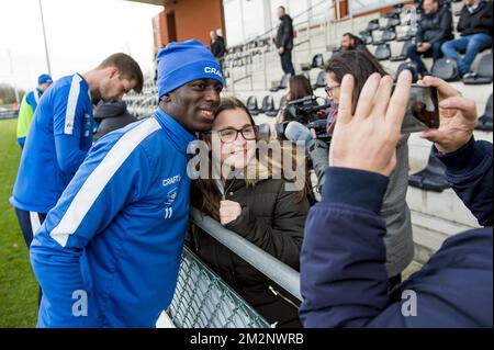 Gent's Jean-Luc Dompe poses for the photographer at the 2018-2019 ...