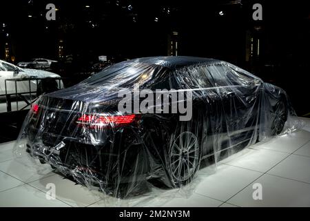 Illustration shows a press preview of the Dreams Cars palace, ahead of ...