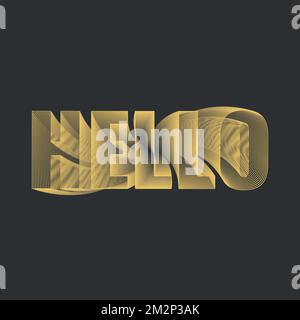 Hello! 3d letters Stock Vector Image & Art - Alamy