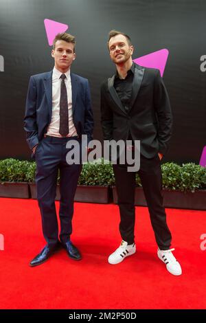 Yannick Bourguignon and Maxime De Winne pictured on the red carpet ...